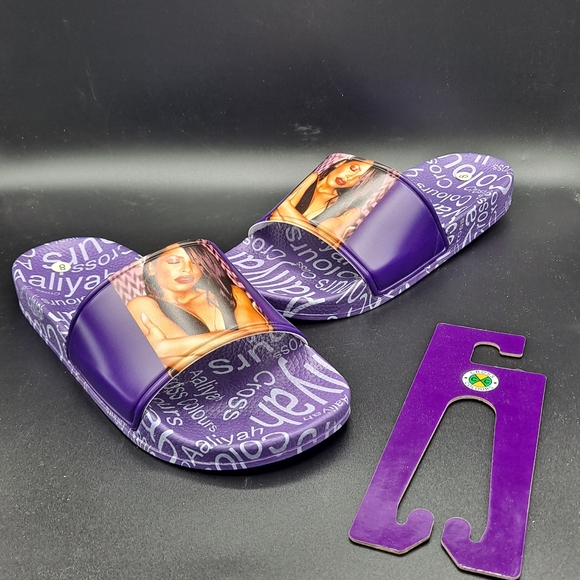 Cross Colours | Shoes | New Womens Cross Colours Aaliyah Purple Slides ...